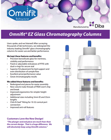 Omnifit EZ Glass Chromatography Columns - Brochure