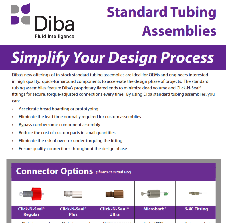 Standard Tubing Assemblies - Brochure